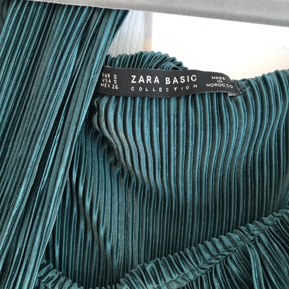 Zara | Pants & Jumpsuits | Zara Turquoise Jumpsuit | Poshmark